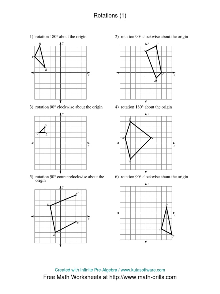 Rotations of Points About the Origin: A Visual Demonstration of Six ...