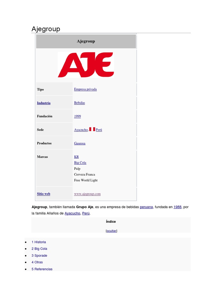 Ajegroup | PDF | Business | Negocios (general)