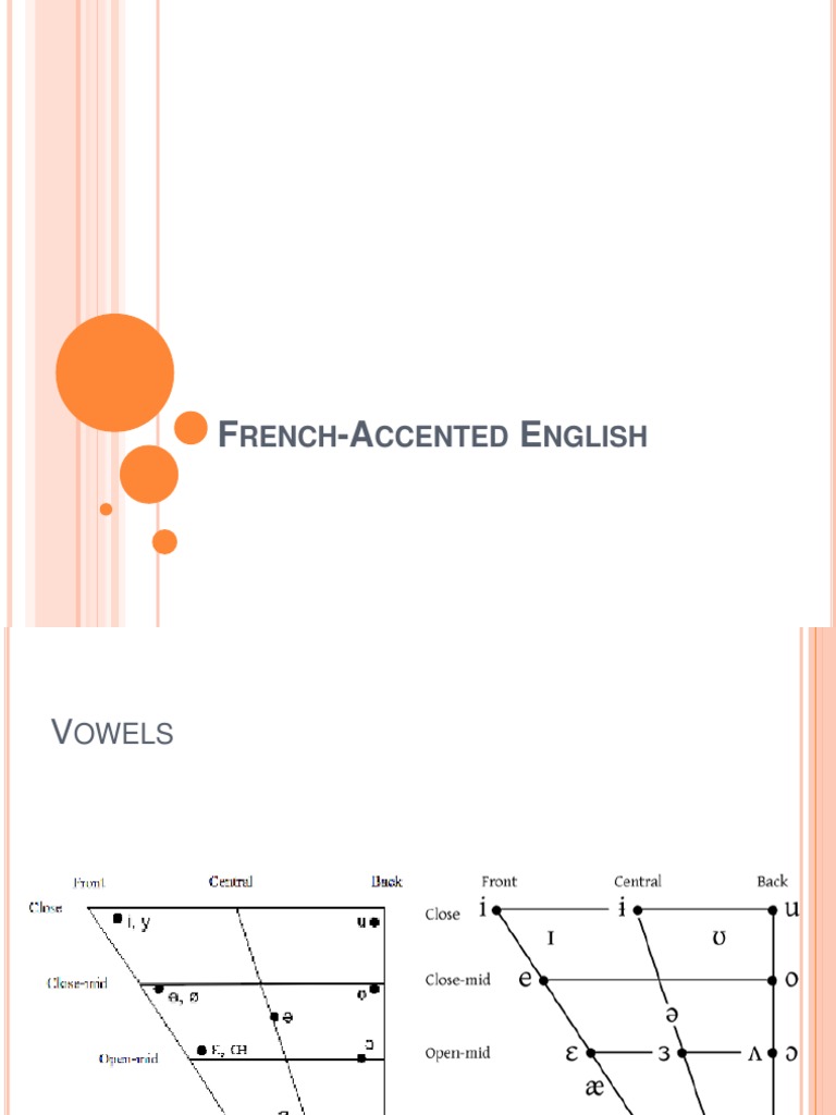 French-Accented English Vowel and Consonant Guide | PDF
