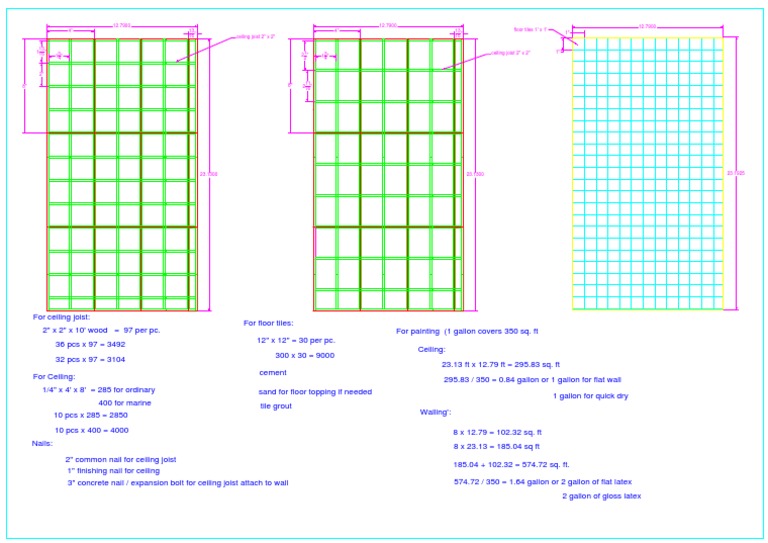 Ceiling Estimate | PDF