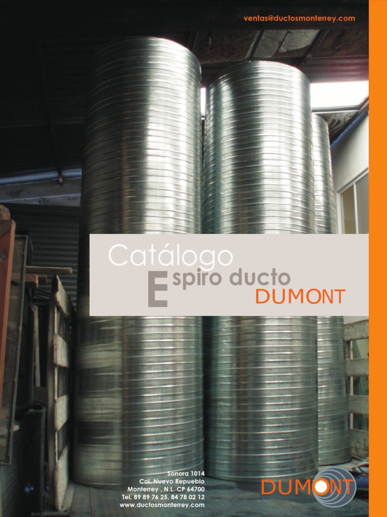 Catalogo Spiro Ducto | PDF | Calidad (comercial) | Tubería (transporte ...