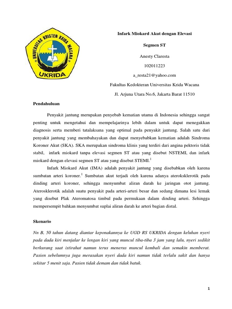 STEMI, NSTEMI, Dan UAP | PDF