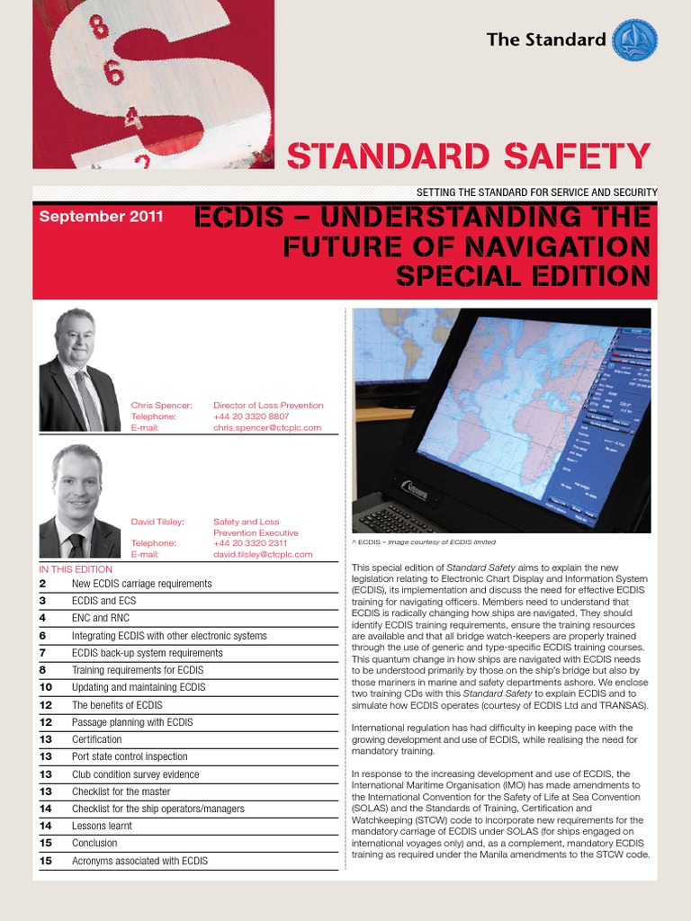 Standard ECDIS Requirements PDF | Download Free PDF | Navigator | Navigation