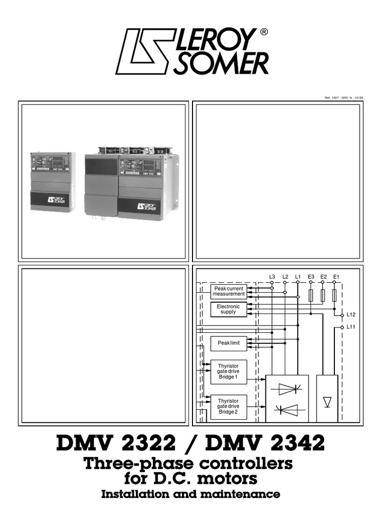 DMV 2322/2342 Controller Guide | PDF | Electric Motor | Direct Current