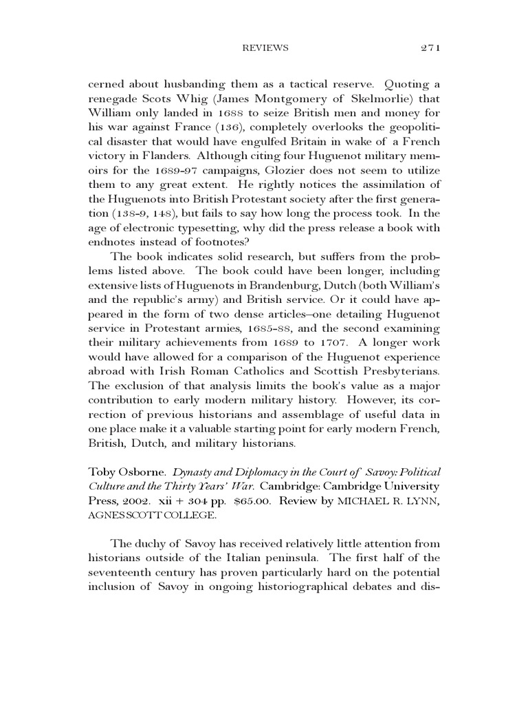 Dynasty and Diplomacy in The Court of Savoy: Political Culture and The ...