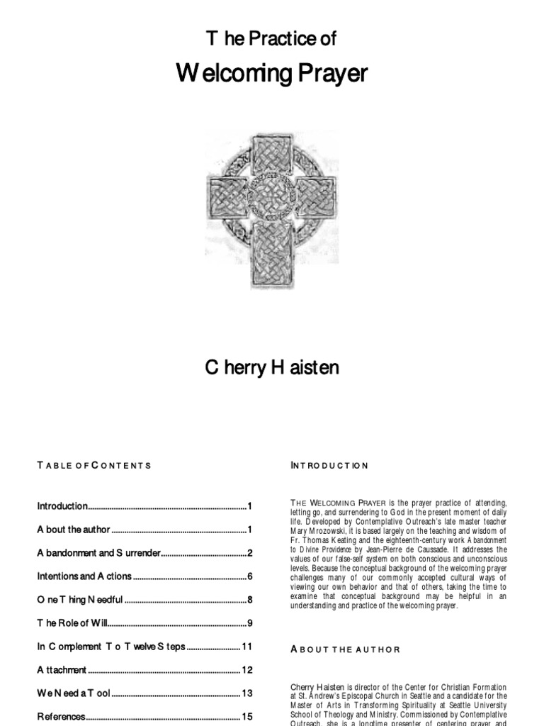 Welcoming Prayer | PDF | Prayer | Twelve Step Program