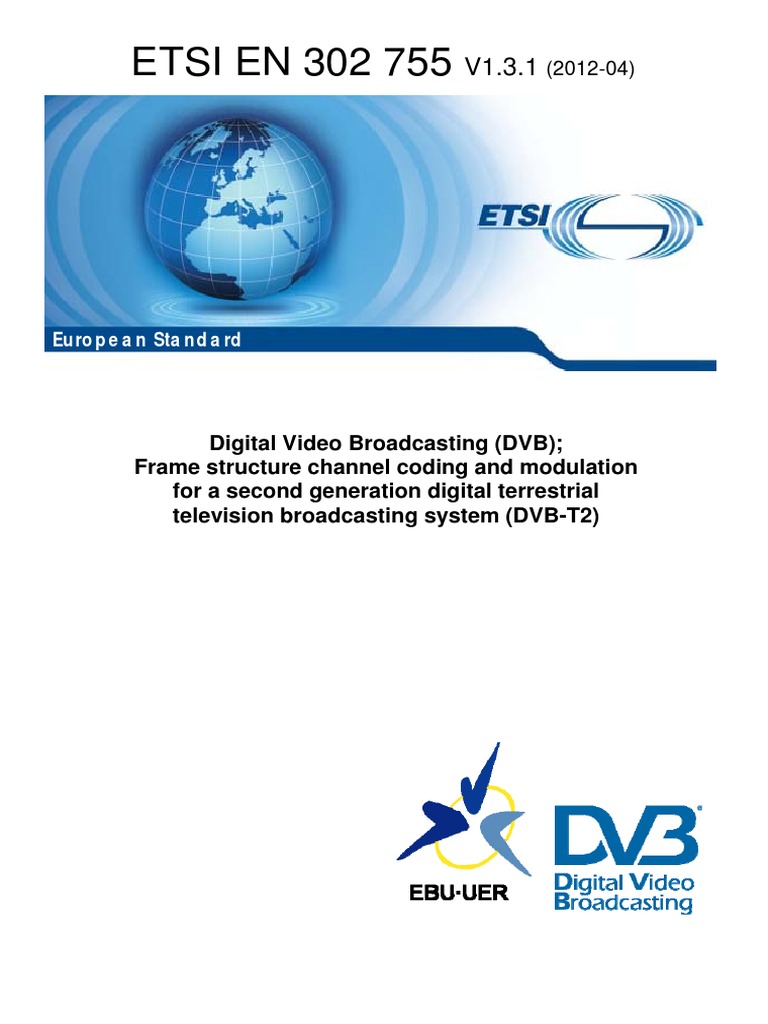 Estandar DVB T2 2012 | Download Free PDF | Forward Error Correction | Orthogonal Frequency ...