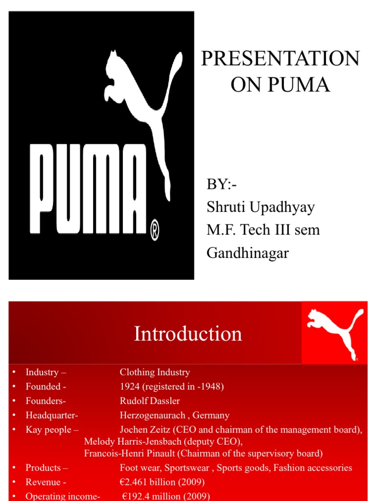 Puma Presentation | PDF | Retail | Adidas