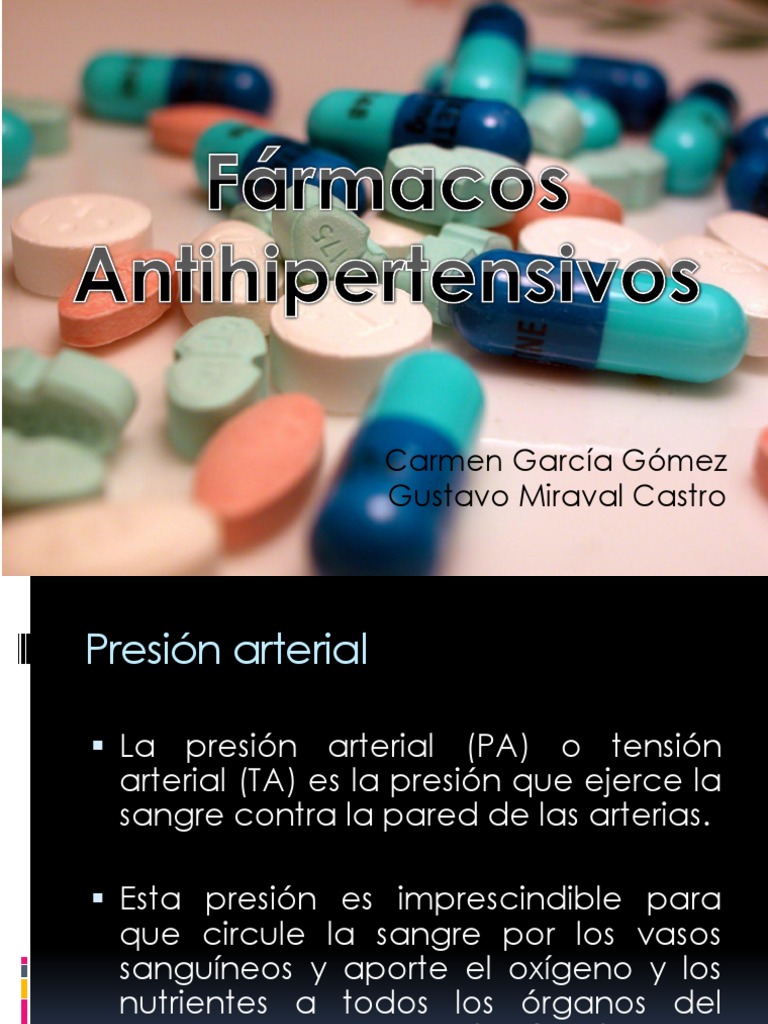 Fármacos Antihipertensivos | PDF | Hipertensión | Drogas
