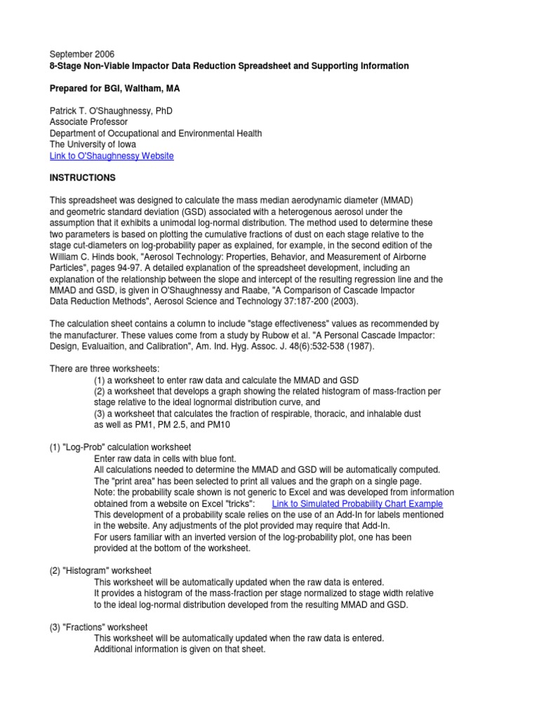 8 Stage Non-Viable Impactor | PDF | Aerosol | Teaching Mathematics