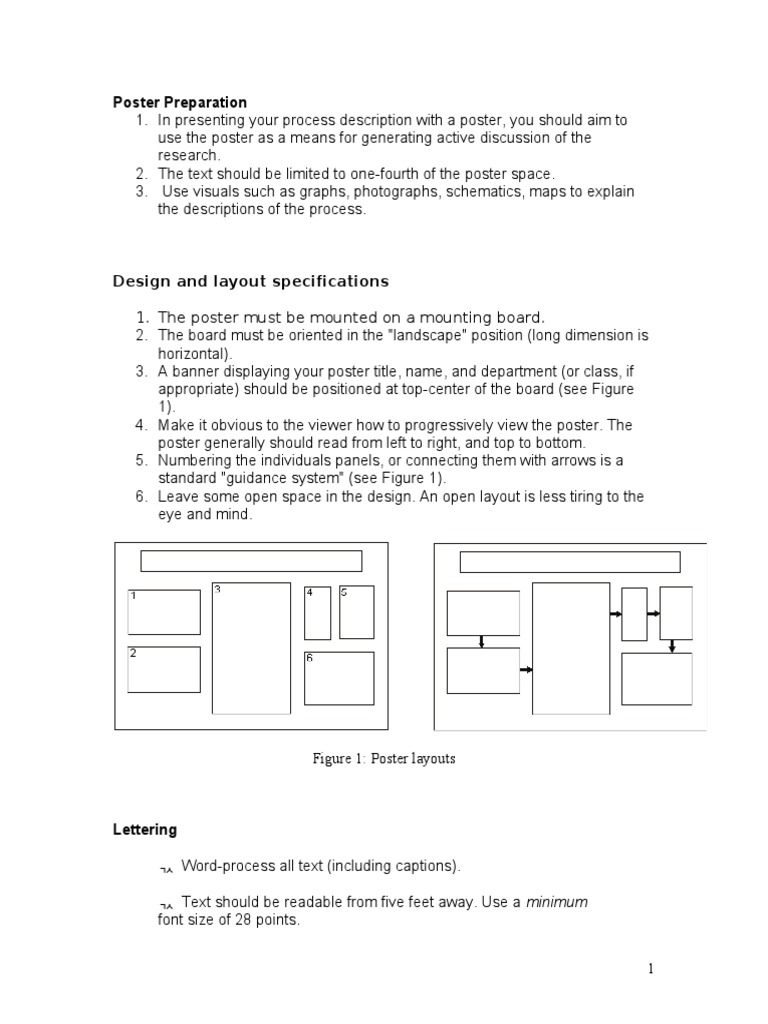 Poster Presentation Guidelines | PDF | Page Layout | Map