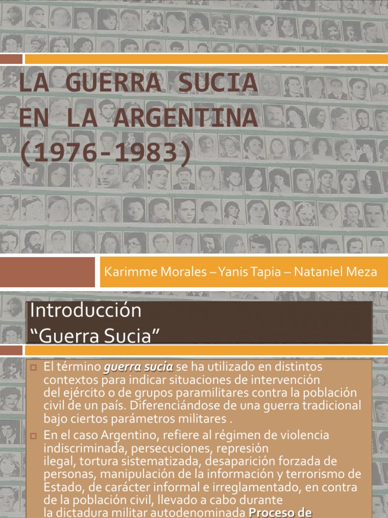 La Guerra Sucia en La Argentina (1976-1983 | PDF | Argentina | Abusos ...