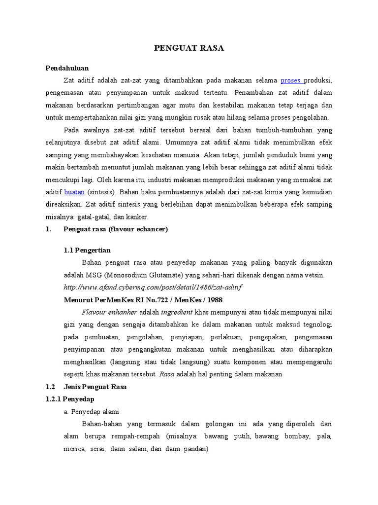 Penguat Rasa | PDF