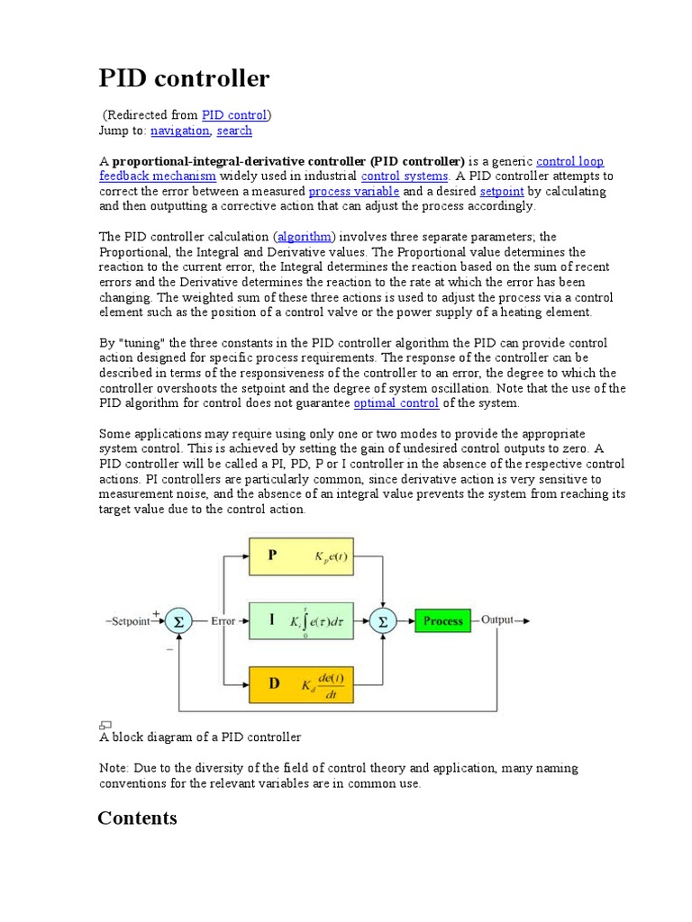 Pid Control | Control Theory | Control System | Free 30-day Trial | Scribd