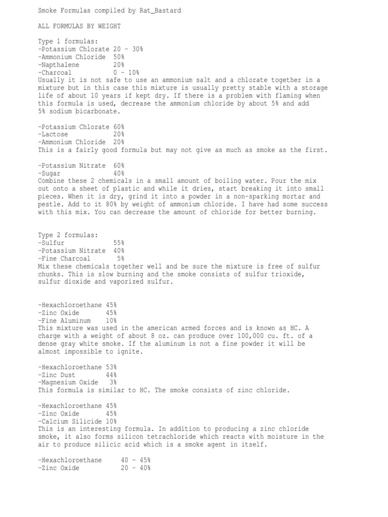 Smoke Screens | PDF | Gunpowder | Smoke