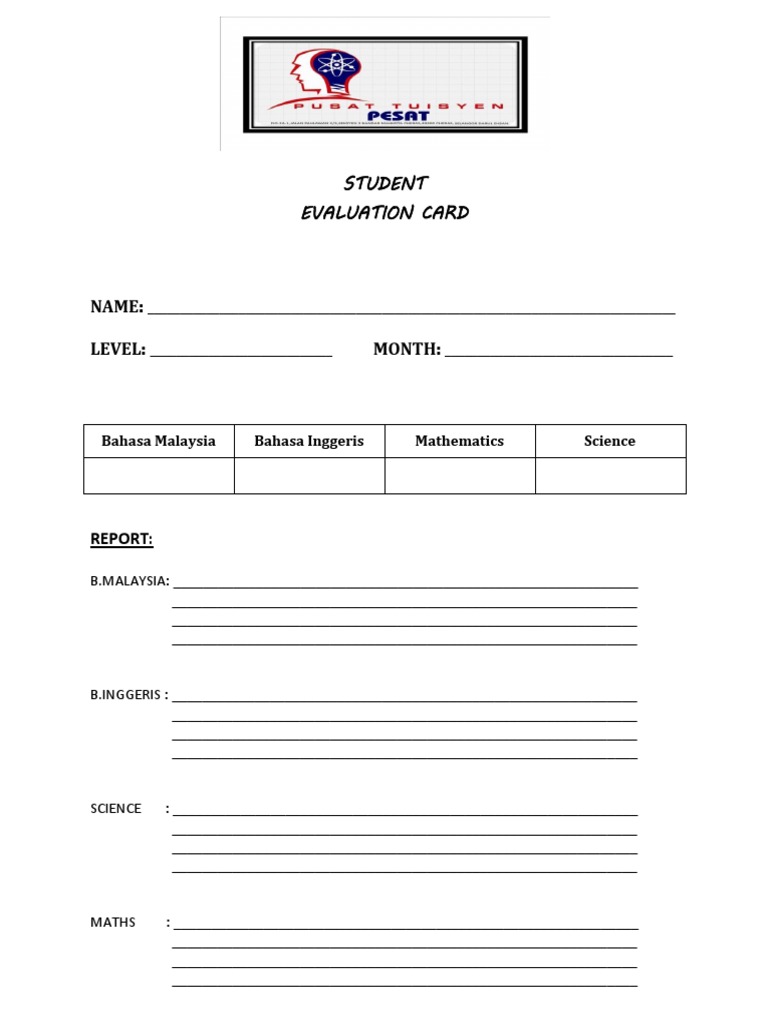 Evalution Card Upsr | PDF | Career & Growth