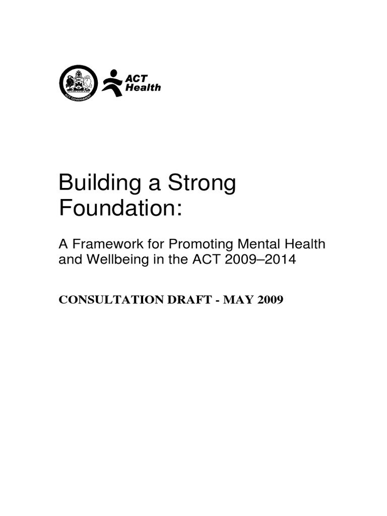 Building A Strong Foundation | PDF | Mental Health | Mental Disorder