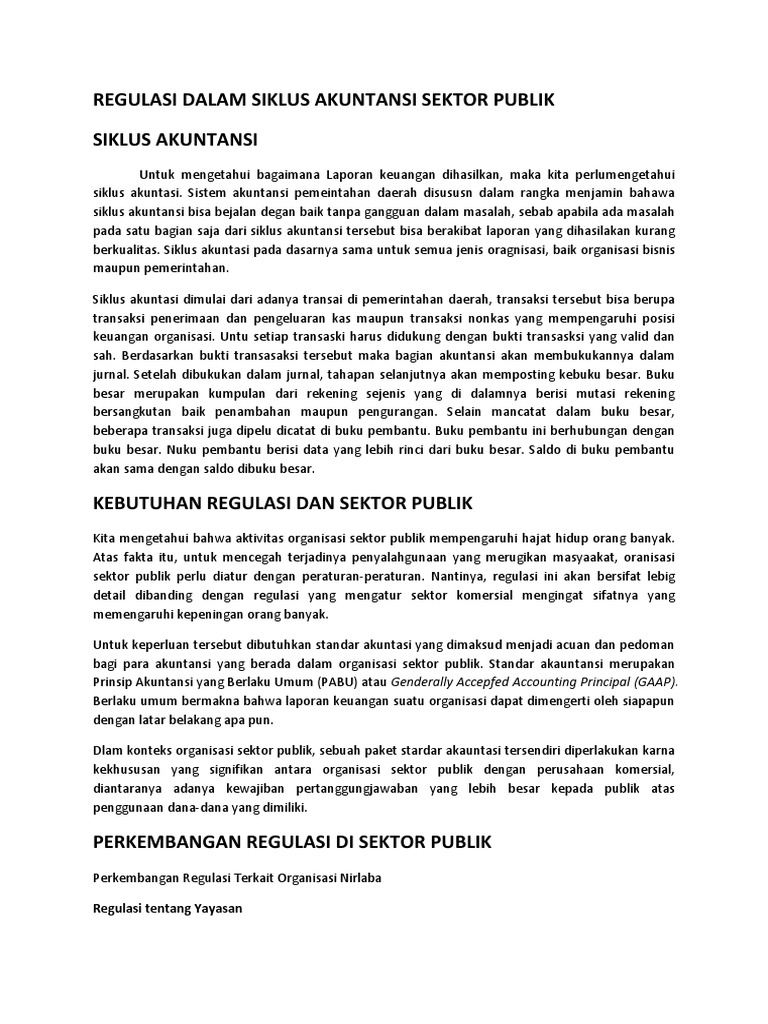 Regulasi Dalam Siklus Asp | PDF