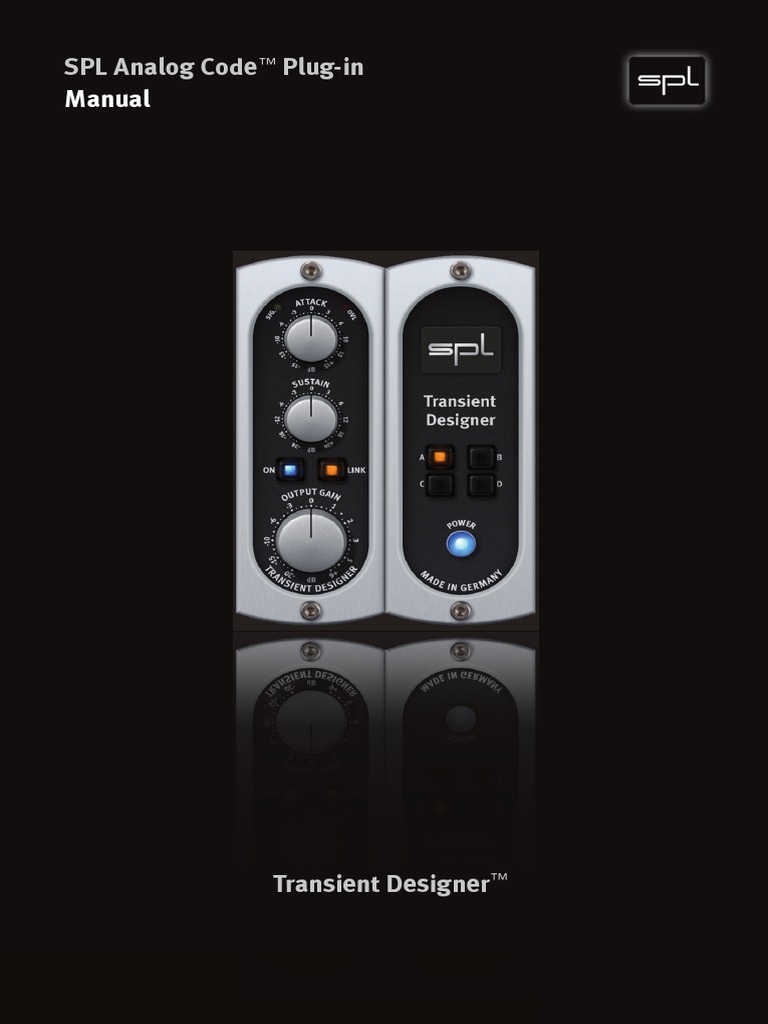 SPL Transient Designer Manual | PDF | Drum Kit | Audio Engineering