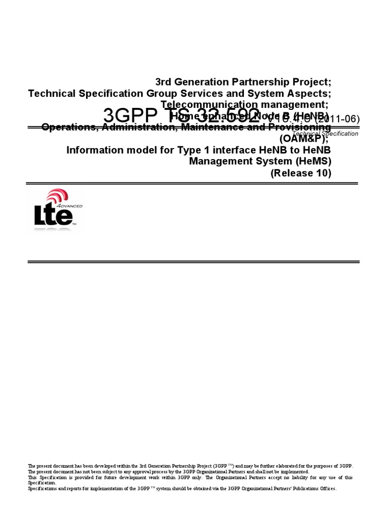 3GPP - Performance Management | PDF | Networks | Telecommunications