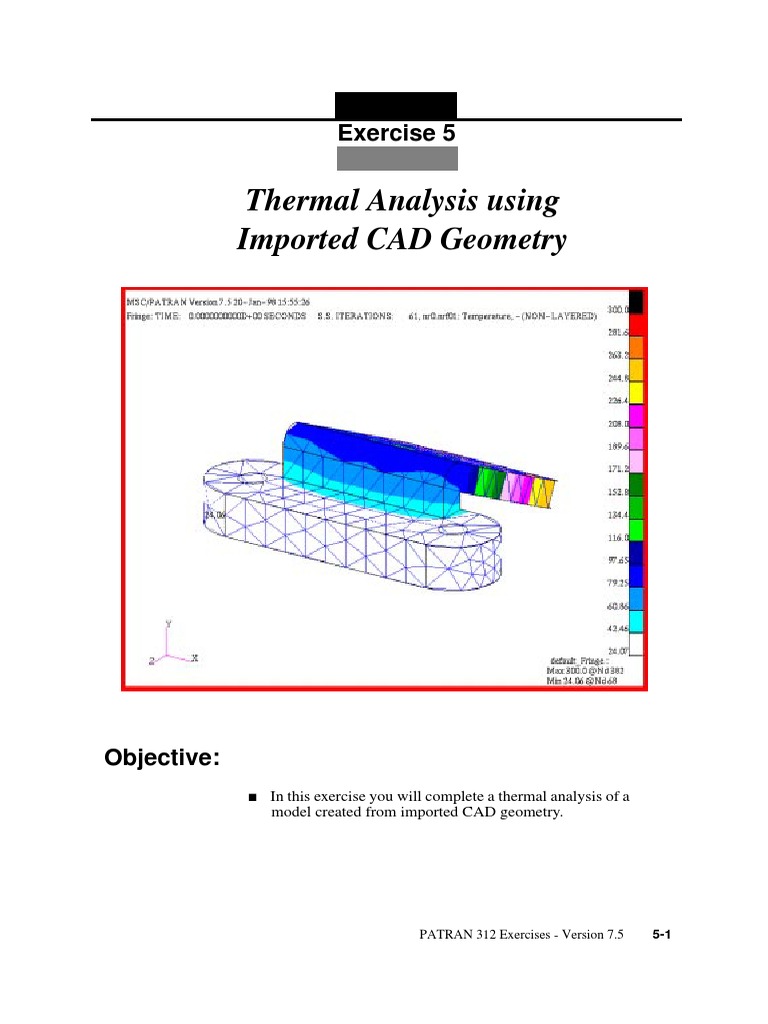 Thermal Analysis Using Imported CAD Geometry: Exercise 5 | PDF | Heat ...