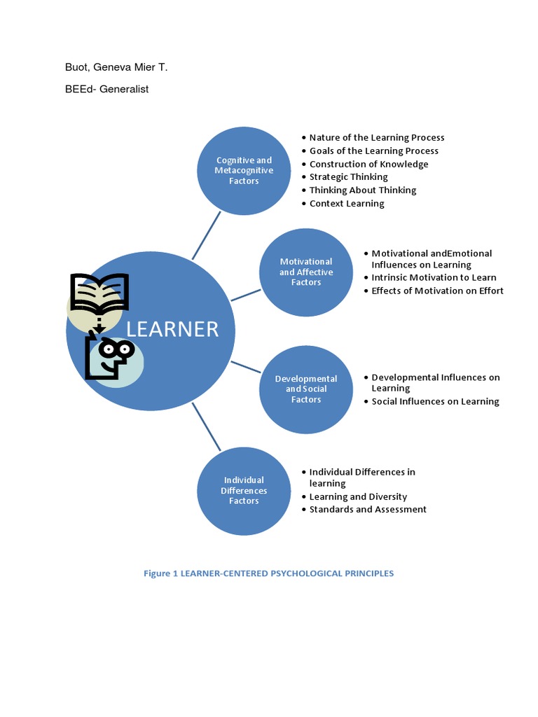 Learner Centered Principles | PDF | Metacognition | Motivation