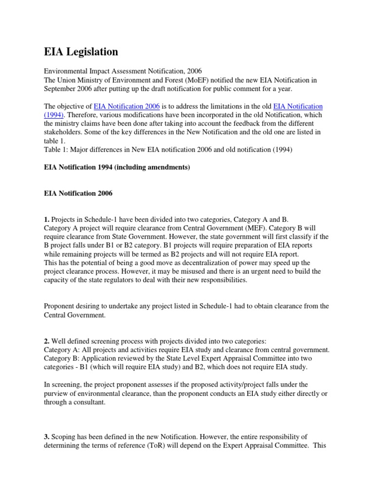 Environment Impactg Assessment | PDF | Environmental Impact Assessment ...