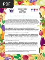 Nutrition Month Activity Design | PDF | Nutrition | Diet & Nutrition