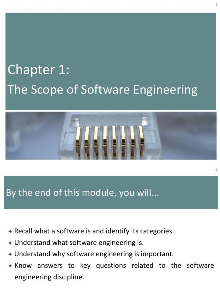 01-The Scope of Software Engineering | PDF | Software | Engineering