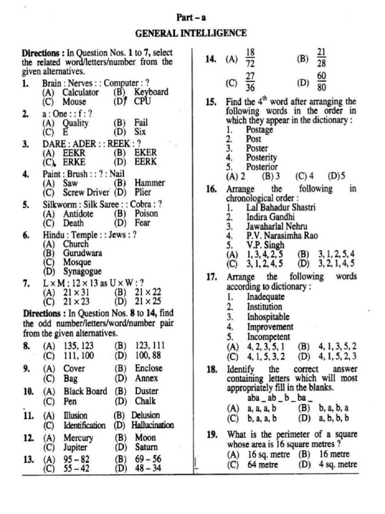 SSC FCI Assistant Grade III Exam 2012 Question Paper | PDF | Foreign ...