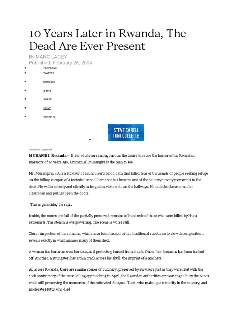 Rwanda Articles | PDF | Hutu | Rwandan Genocide