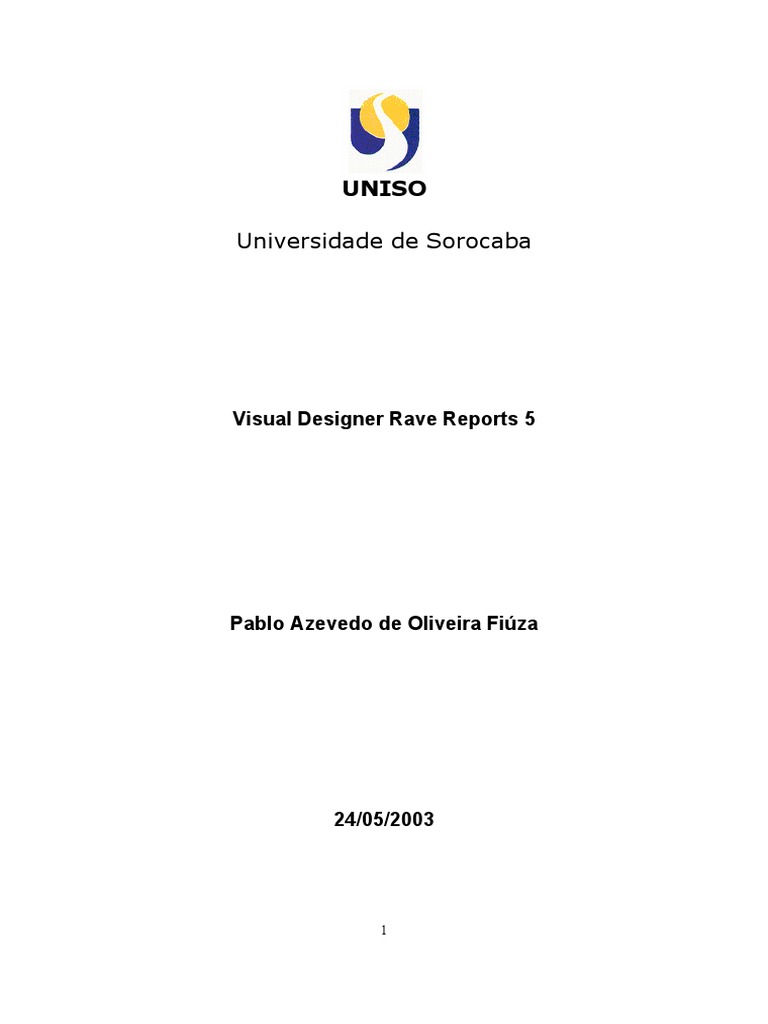 Apostila de Rave Reports 1 PDF | PDF | Interfaces gráficas do usuário | Diodo emissor de luz