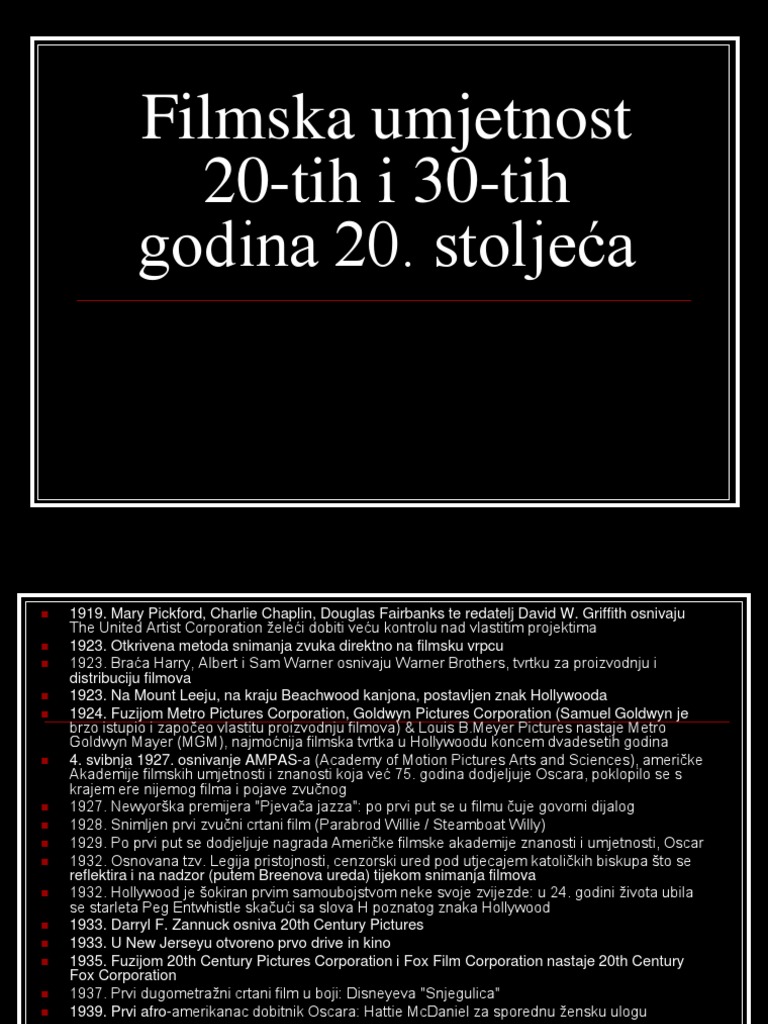 Filmska Umjetnost | PDF