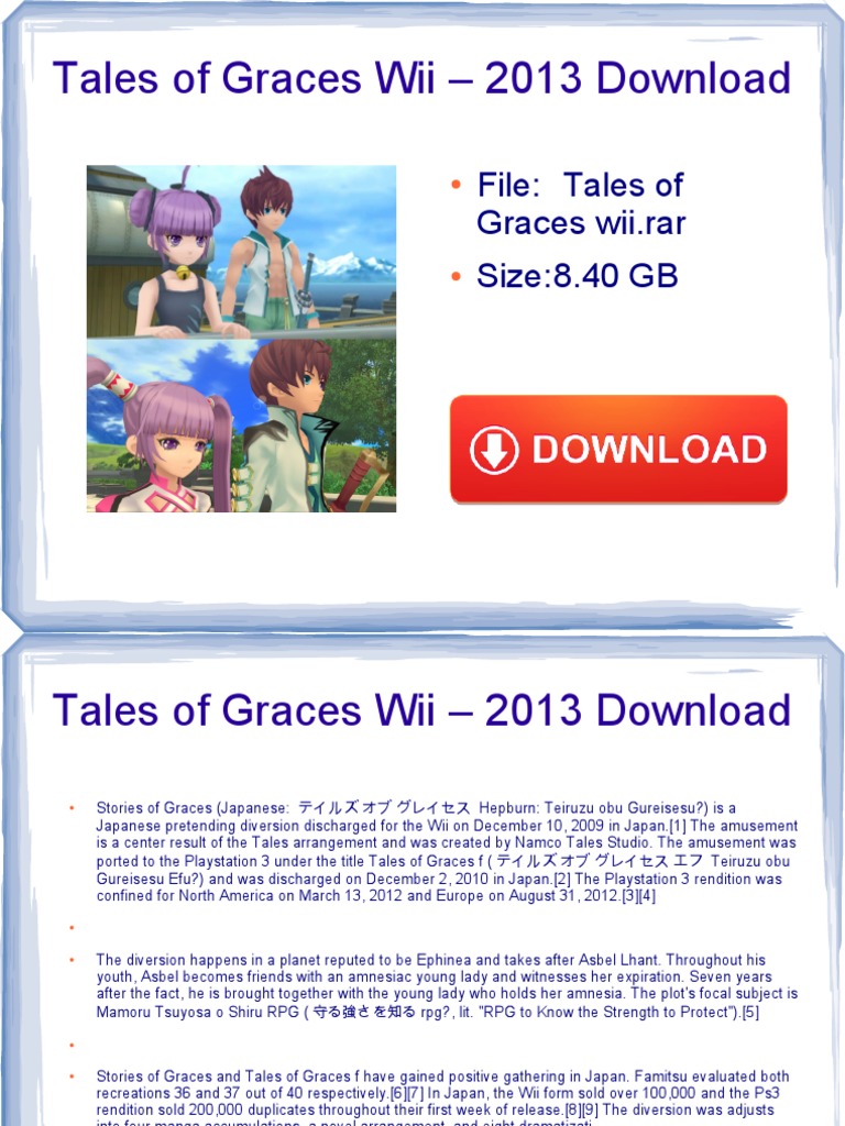 Tales of Graces Wii | Wii | Play Station 3