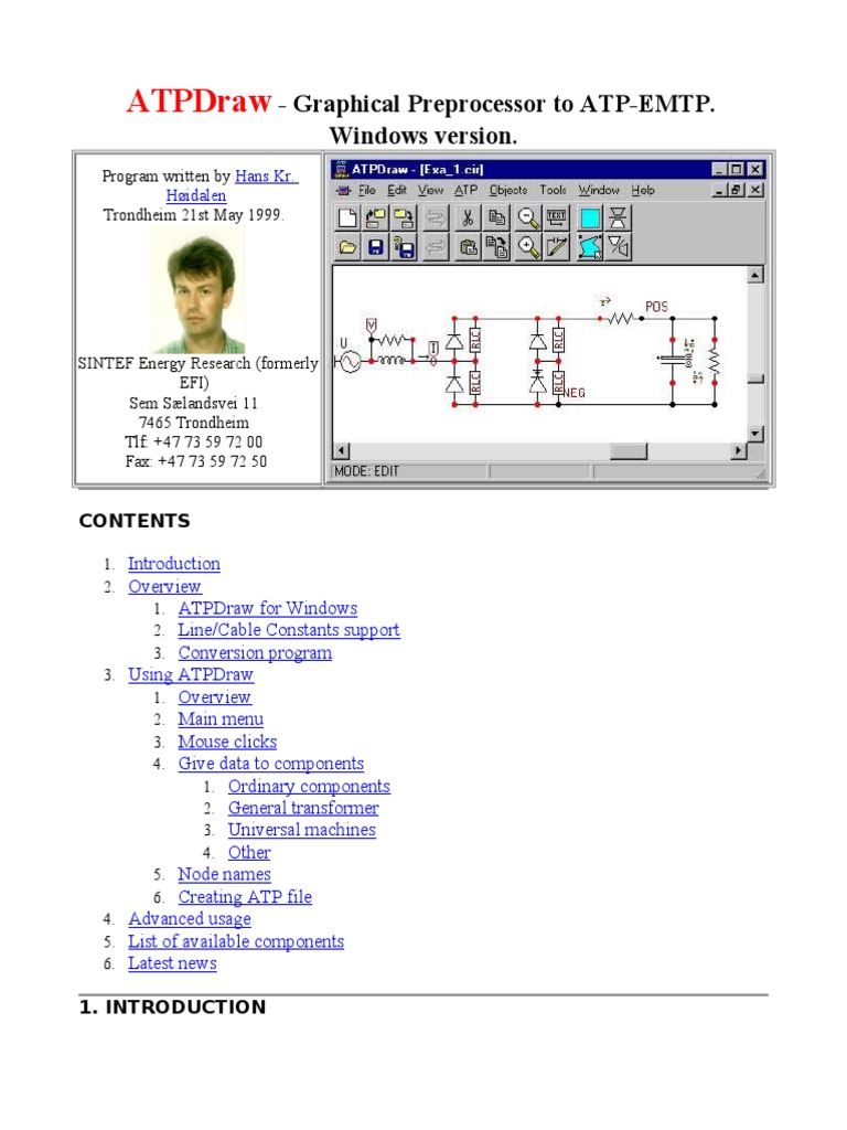 ATPDraw | PDF | Button (Computing) | Inductor