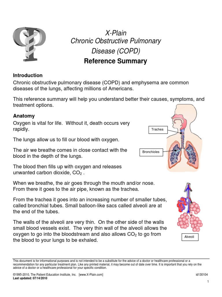X-Plain Chronic Obstructive Pulmonary Disease (COPD) : Reference ...
