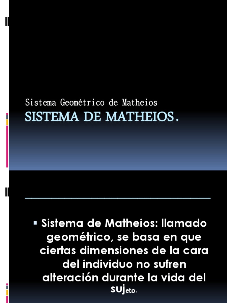 Sistema de Matheios | PDF