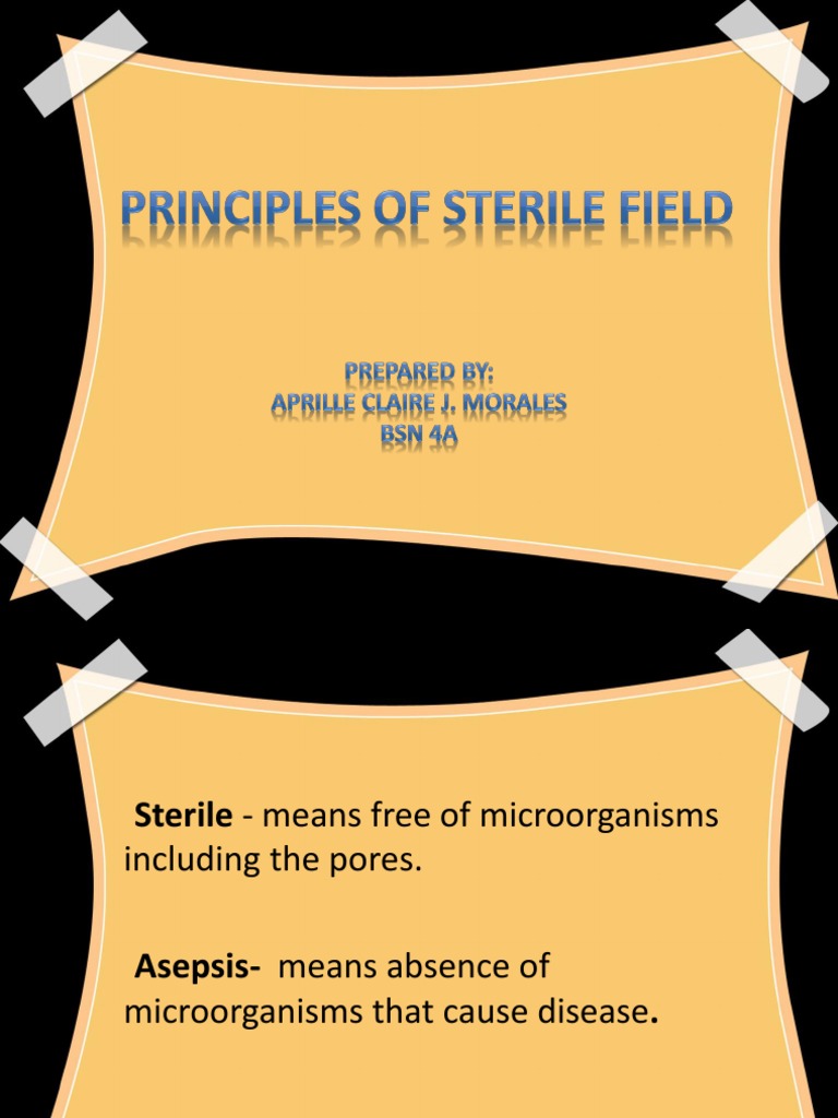 Principles of Sterile Technique in Surgery | PDF | Surgery ...