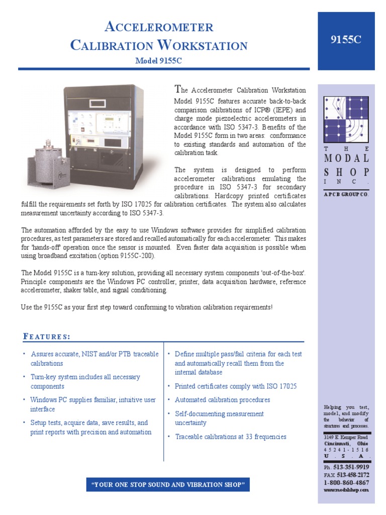 9155c | Calibration | Accelerometer