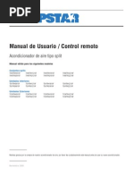 Manual de Operacion Mini Split Prime PDF | PDF | Control remoto ...