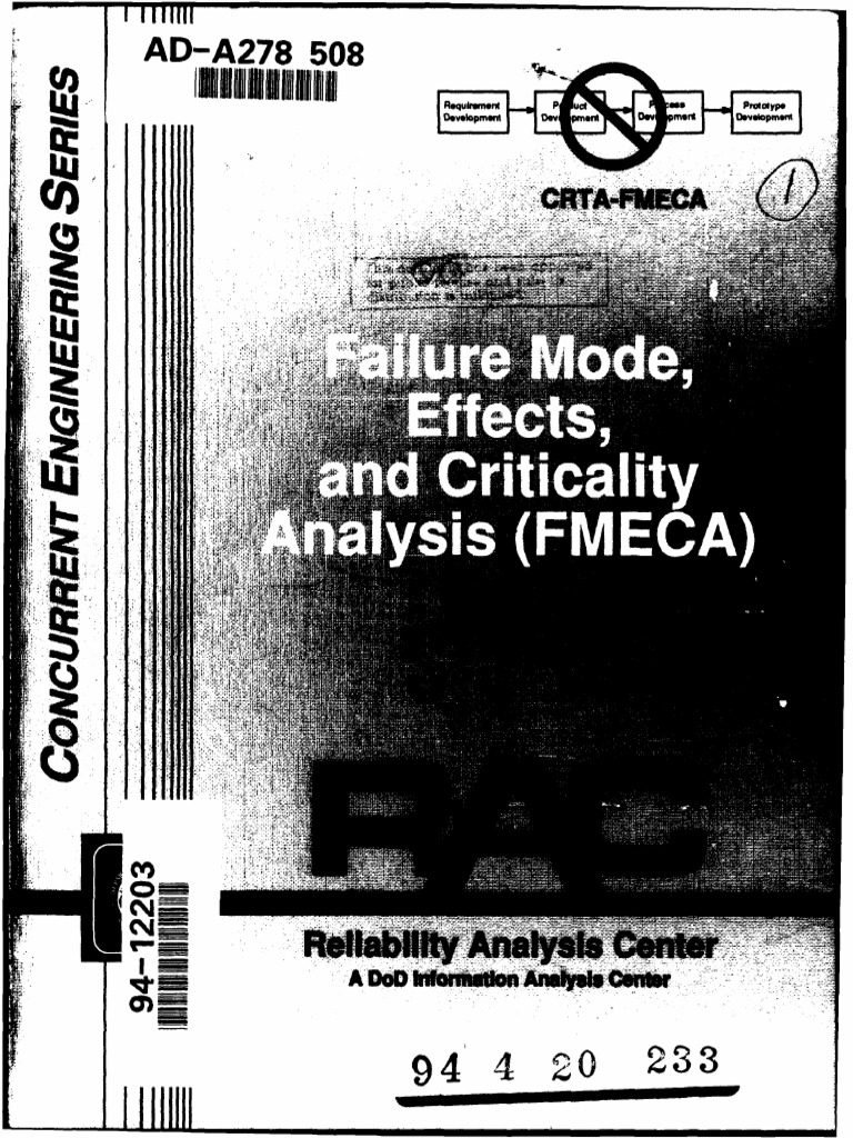 DoD FMECA From Reliability Analysis Center | PDF | Reliability ...