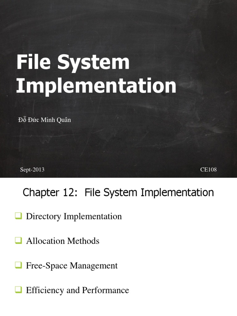 File System Implementation | Download Free PDF | File System | Database ...
