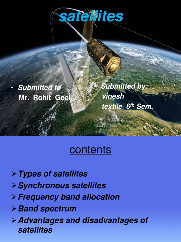 Presentation On Space Textiles | PDF | Communications Satellite ...
