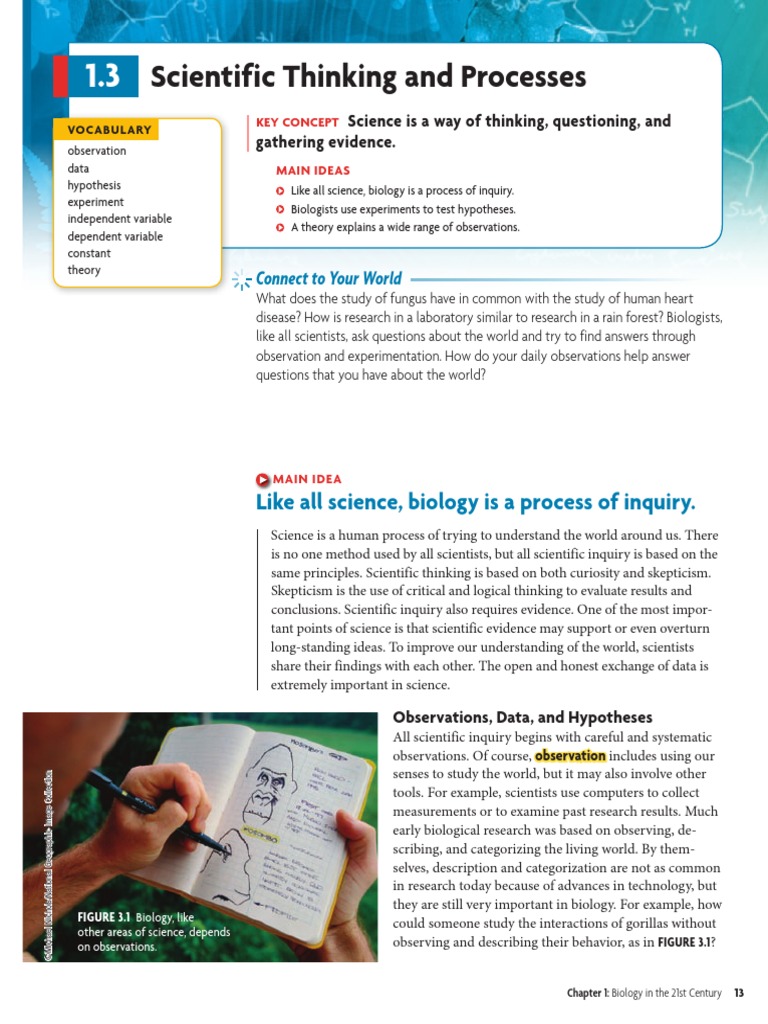 1 3 Textbook | PDF | Experiment | Scientific Method