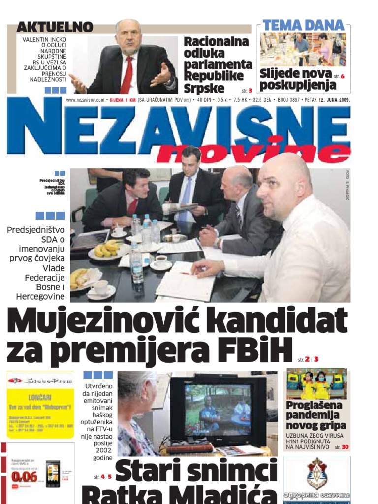 Nezavisne 090612 | PDF