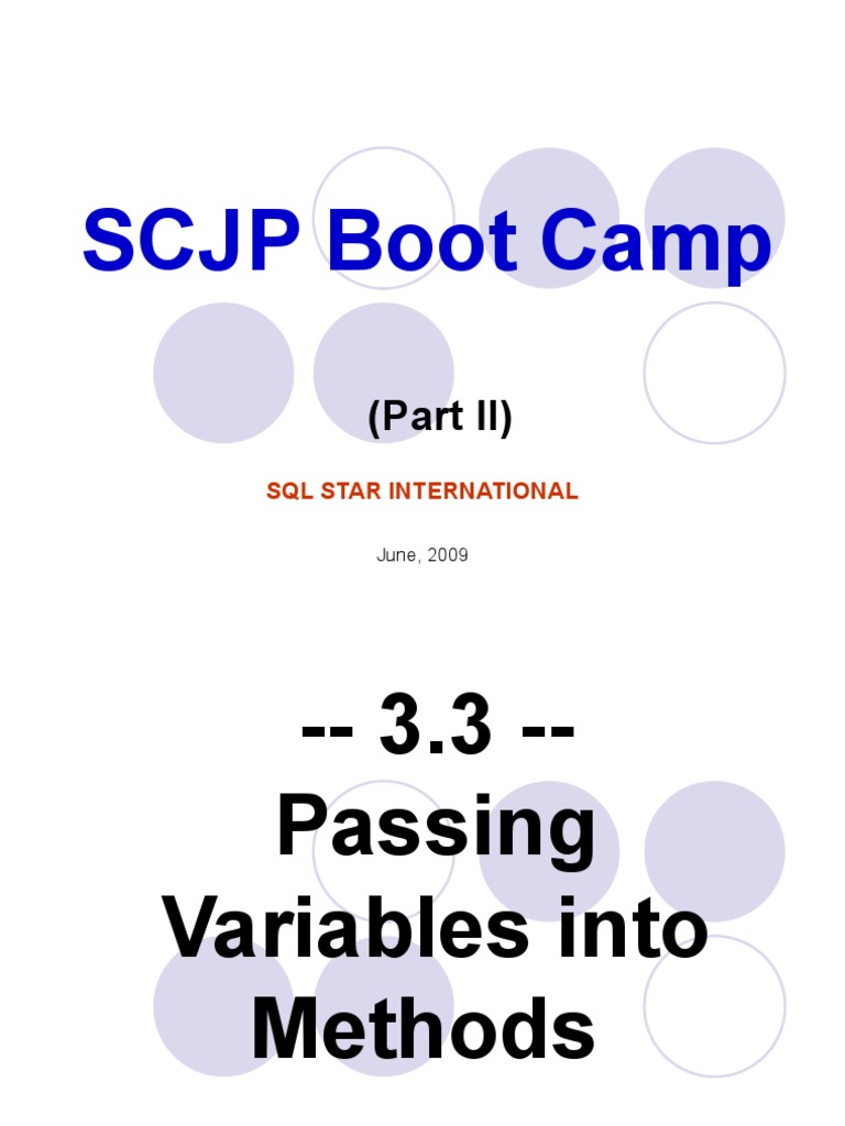 SCJP Boot Camp: (Part II) | PDF | Control Flow | String (Computer Science)