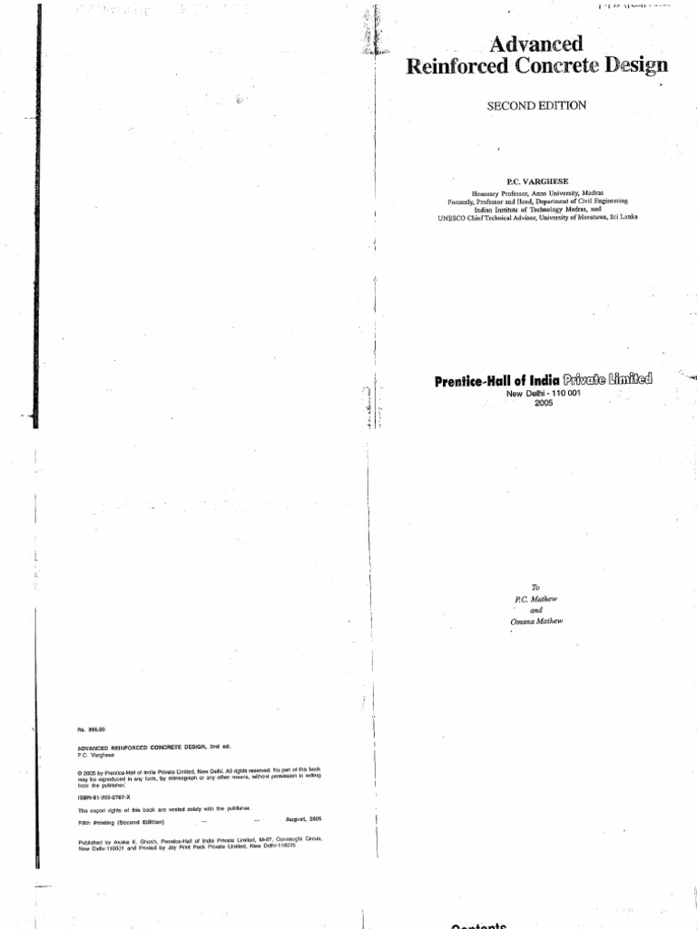 Advanced Reinforced Concrete Design | PDF