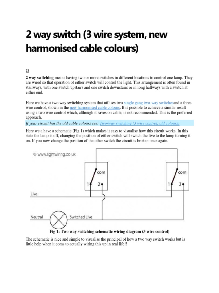 Two Way 2 Way Light Switch Wiring Diagram For Your Needs