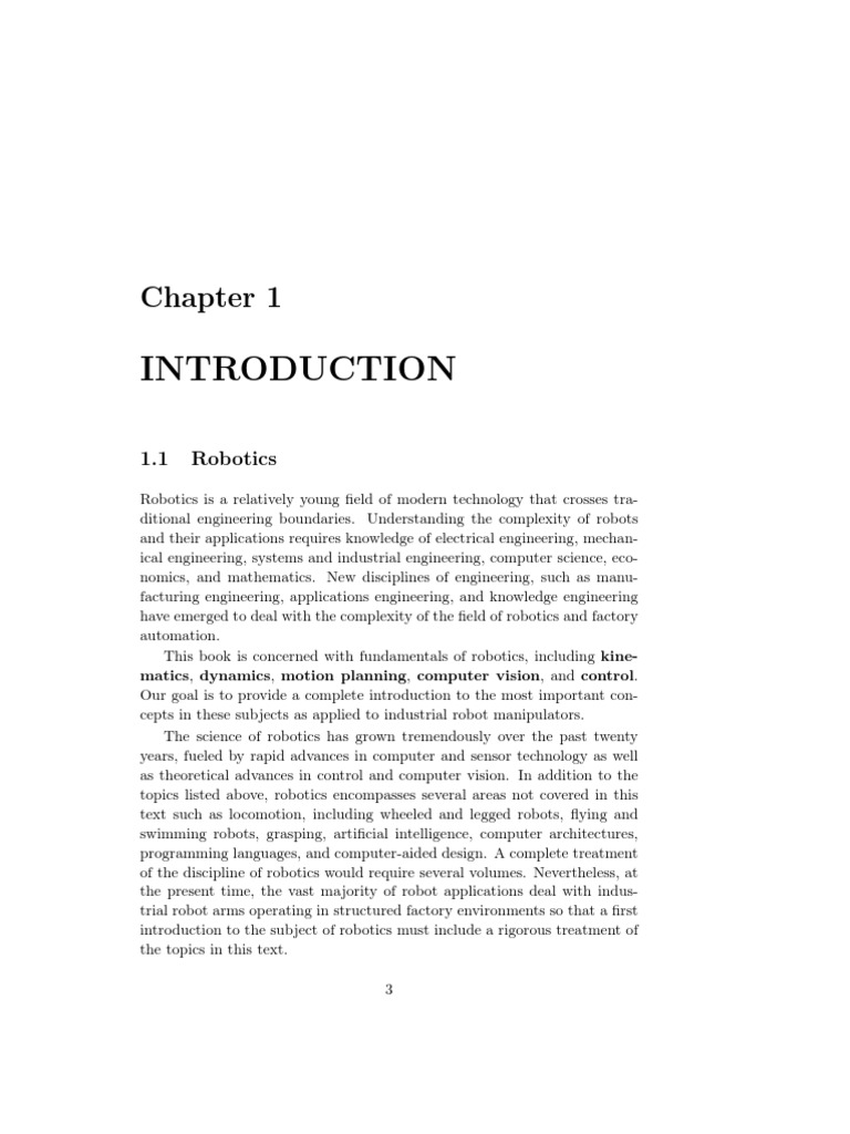 Chapter 1 | PDF | Robotics | Robot