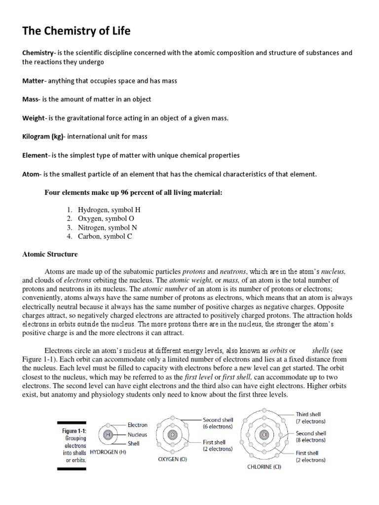 Understanding Life's Chemistry Basics | PDF | Ion | Chemical Bond